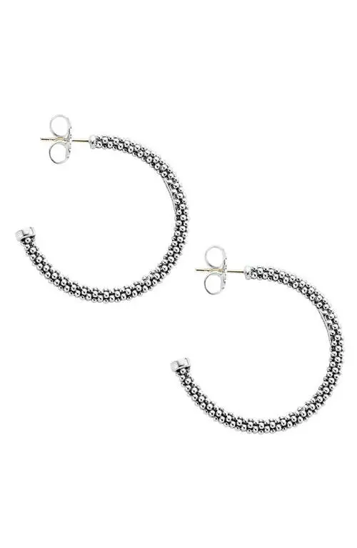 Lagos Caviar Hoop Earrings