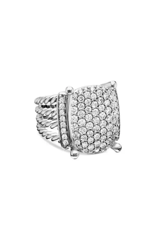 David Yurman Wheaton® Sterling Silver Ring - Diamond
