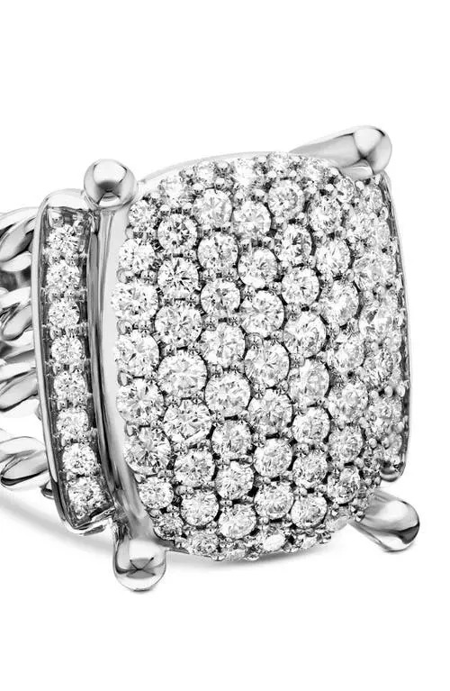 David Yurman Wheaton® Sterling Silver Ring - Diamond