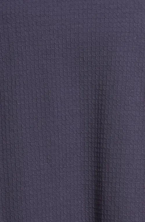 Majestic International Waffle Knit Robe - Navy