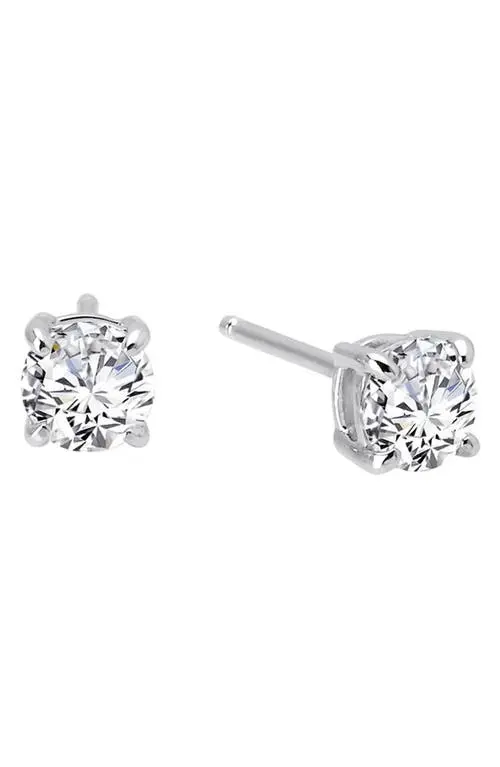 Lafonn Simulated Diamond Stud Earrings - Silver/clear