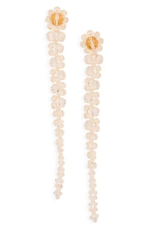 Simone Rocha Beaded Drop Earrings - Beige