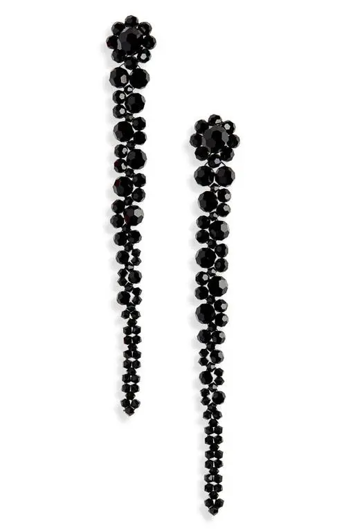Simone Rocha Beaded Drop Earrings - Jet