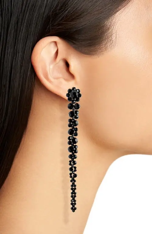 Simone Rocha Beaded Drop Earrings - Jet