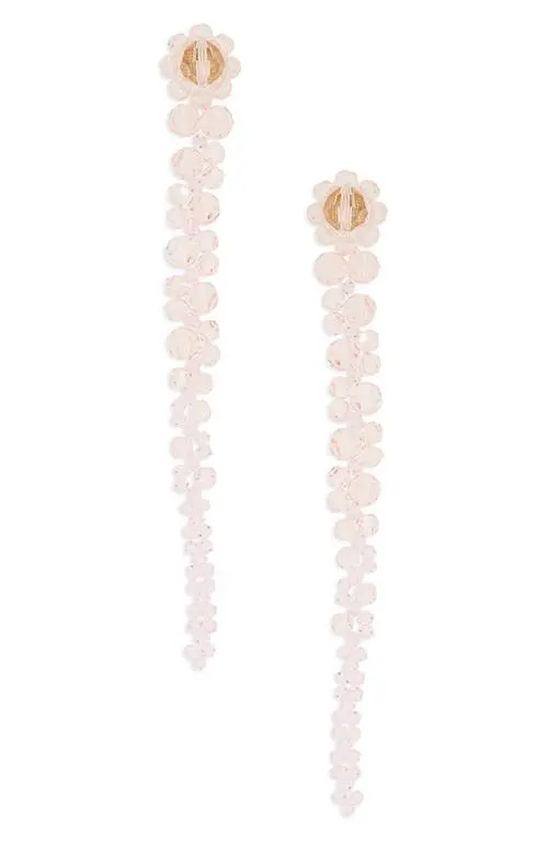Simone Rocha Beaded Drop Earrings - Pale Pink