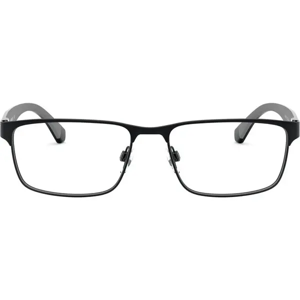 Emporio Armani 54mm Rectangular Eyeglasses - Matte Bl
