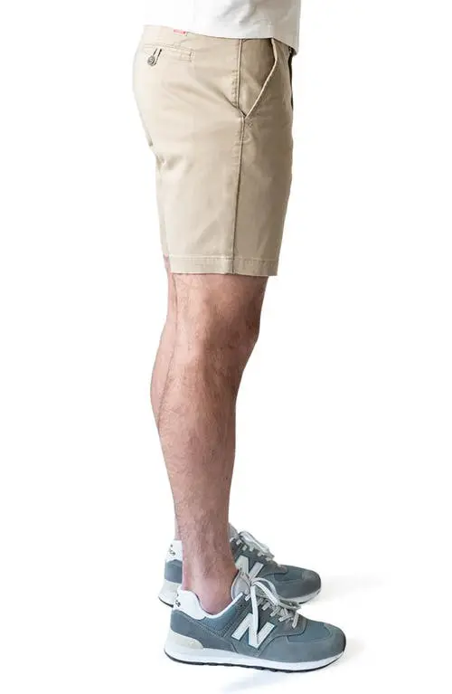DEVIL-DOG DUNGAREES 7-inch Performance Stretch Chino Shorts - Rugged Tan