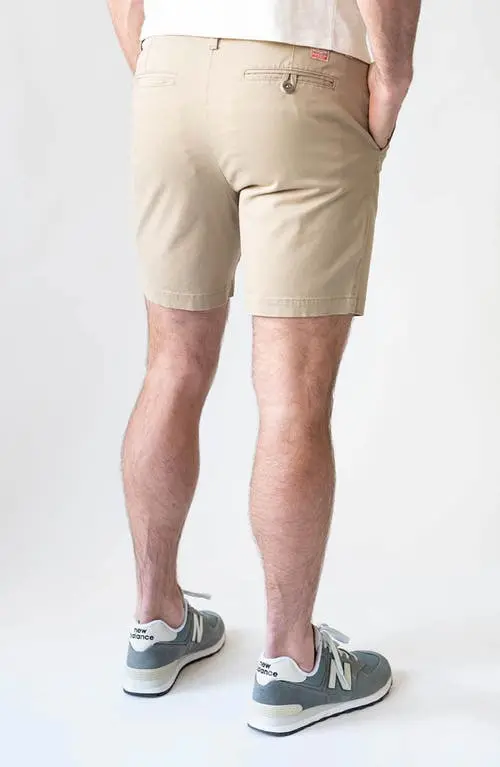 DEVIL-DOG DUNGAREES 7-inch Performance Stretch Chino Shorts - Rugged Tan