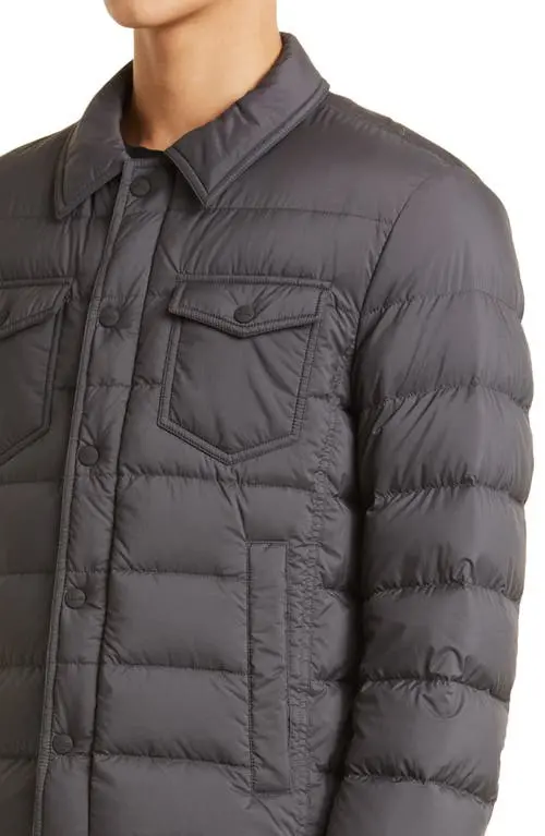 Herno La Denim Quilted Down Jacket - Grey