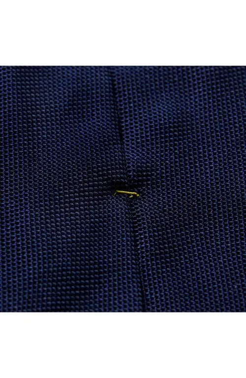 Eton Solid Silk Neck Tie - Navy