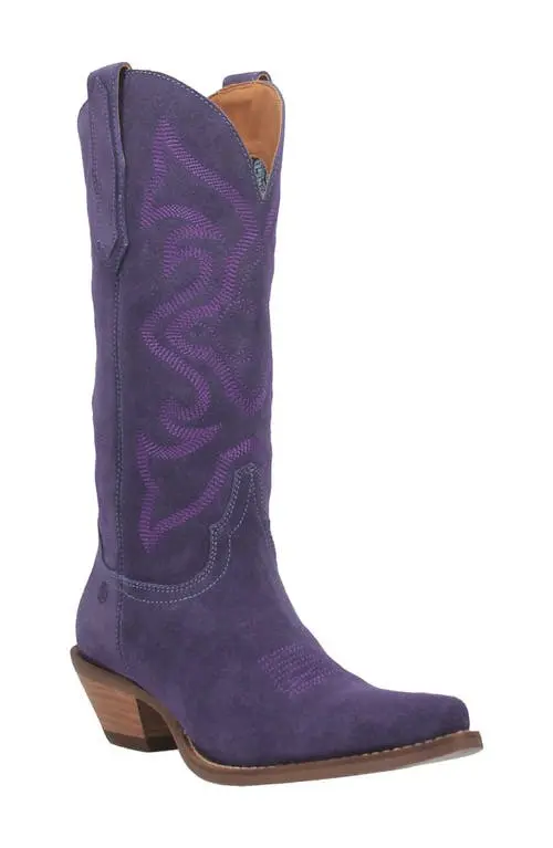DINGO Out West Cowboy Boots - Plum