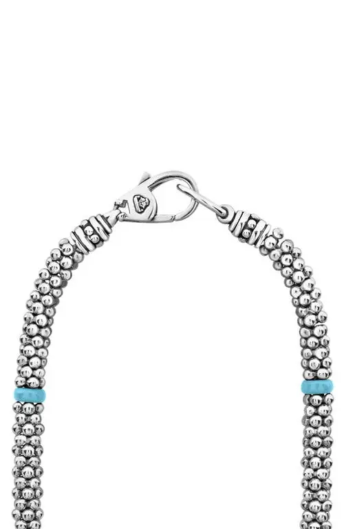 Lagos Blue Caviar Ceramic Collar Necklace