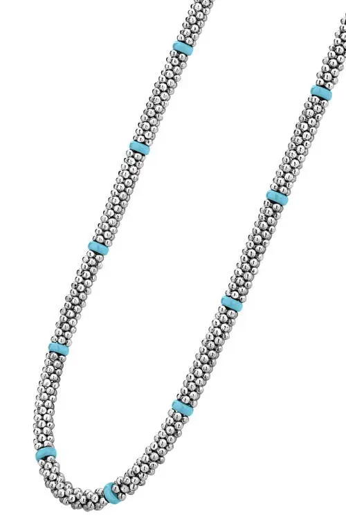 Lagos Blue Caviar Ceramic Collar Necklace
