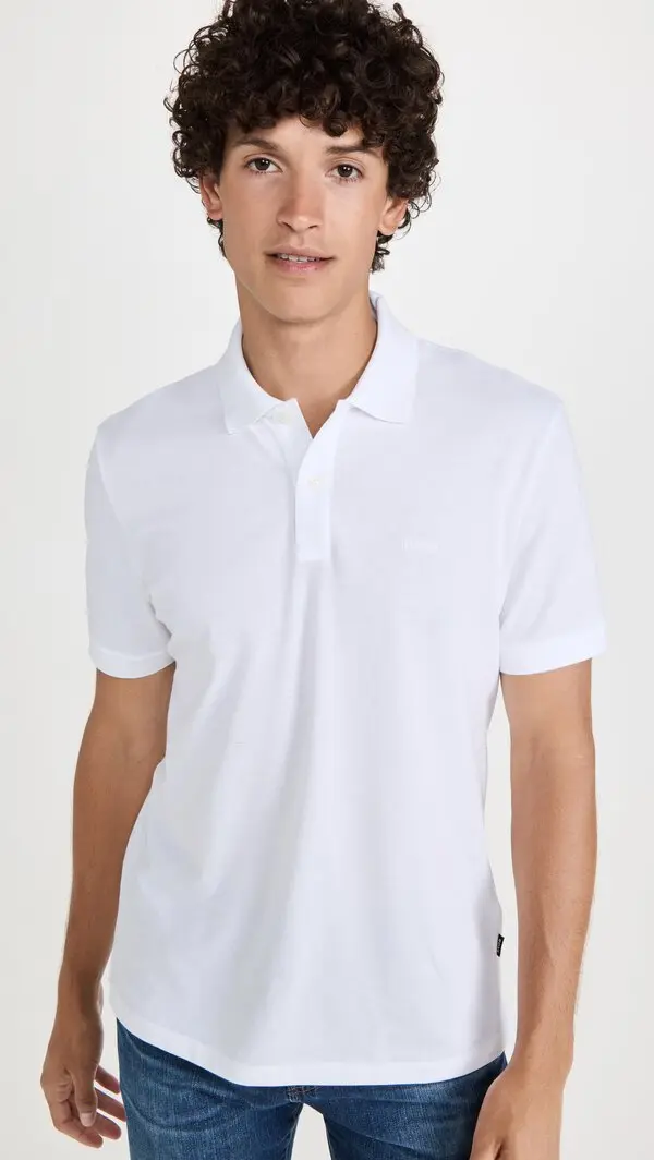 BOSS Regular Fit Polo Shirt - White