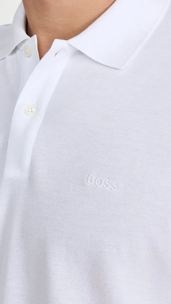 BOSS Regular Fit Polo Shirt - White