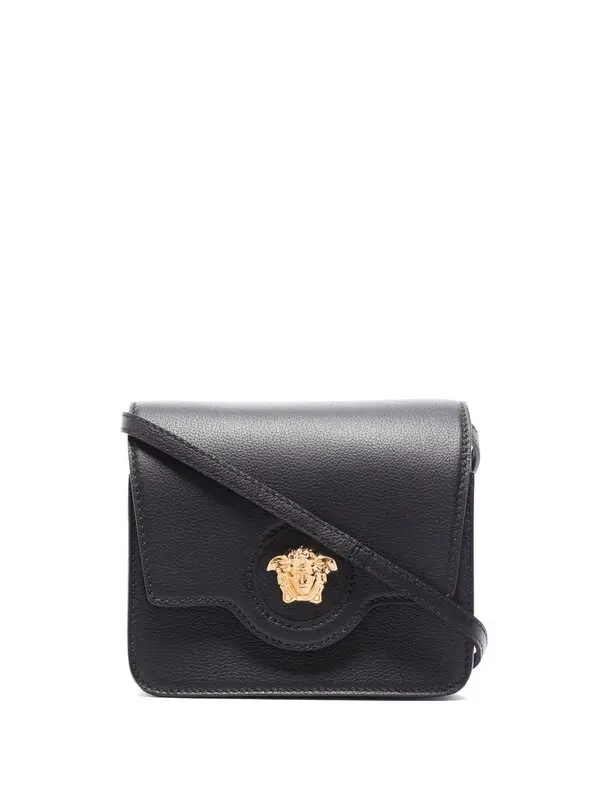 Versace La Medusa Crossbody Bag - Black