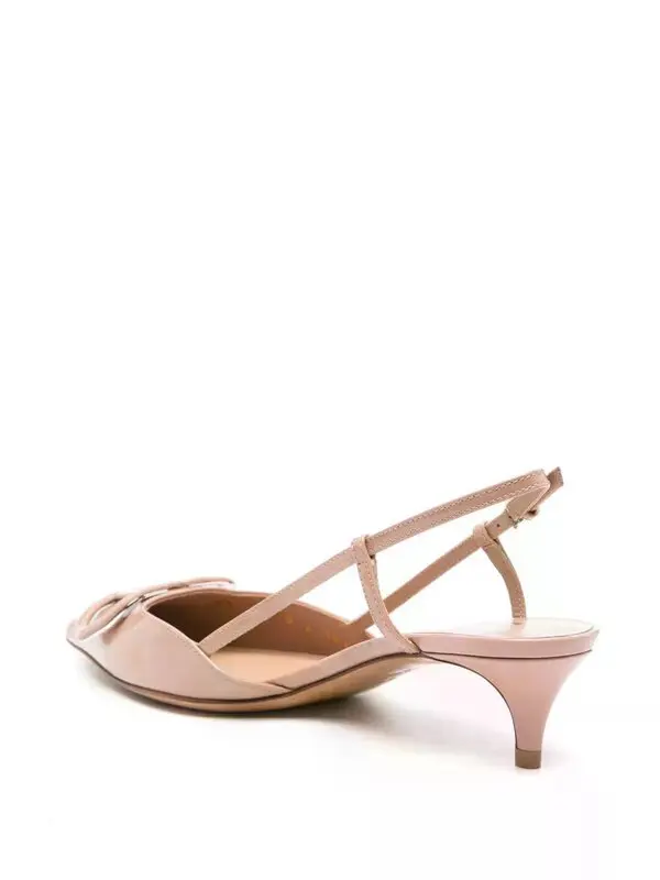 Valentino Garavani 40mm Vlogo Signature Slingback Pumps - Pink