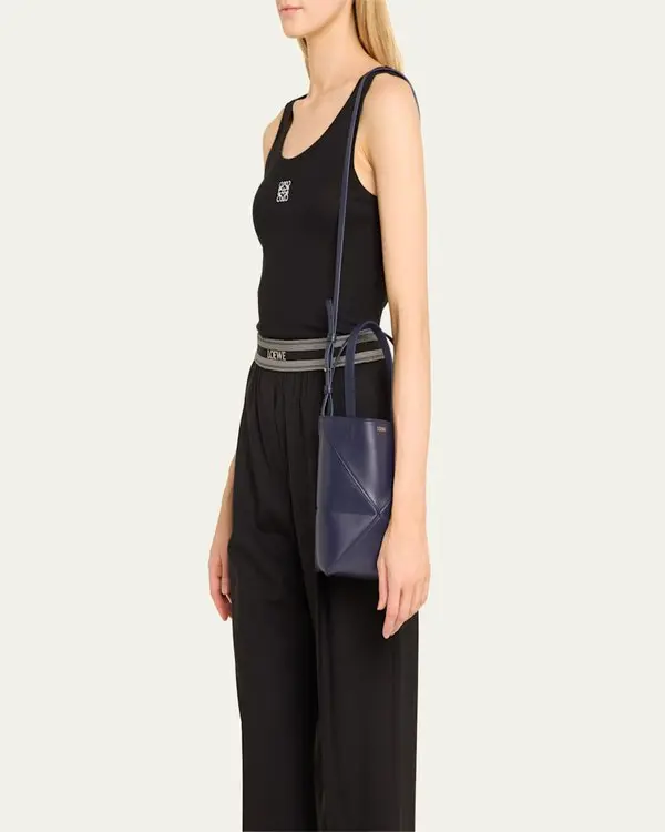 Loewe Puzzle Fold Tote Bag - Abyss Blue