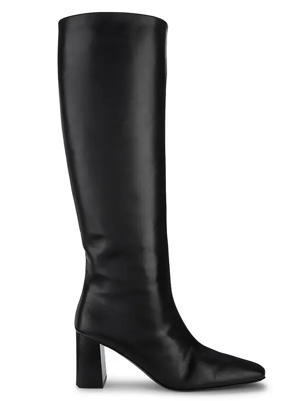 THE ROW Square-toe Leather Knee-high Boots Size