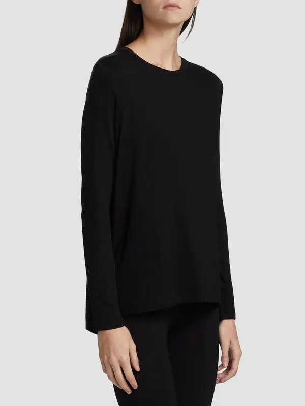 Majestic Filatures Soft Touch Pleated Top