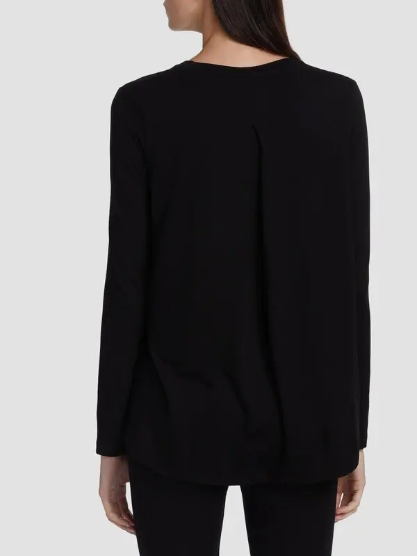 Majestic Filatures Soft Touch Pleated Top