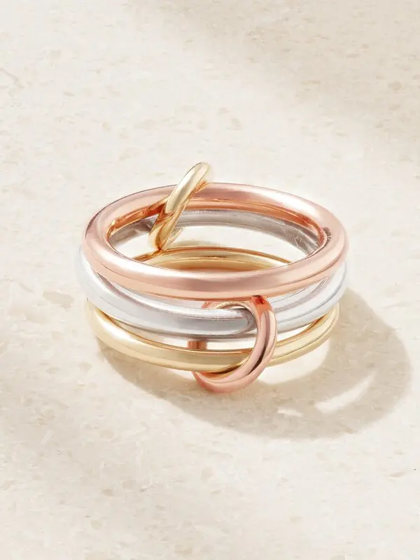 SPINELLI KILCOLLIN Capricorn Set Of Three Rings - Gold
