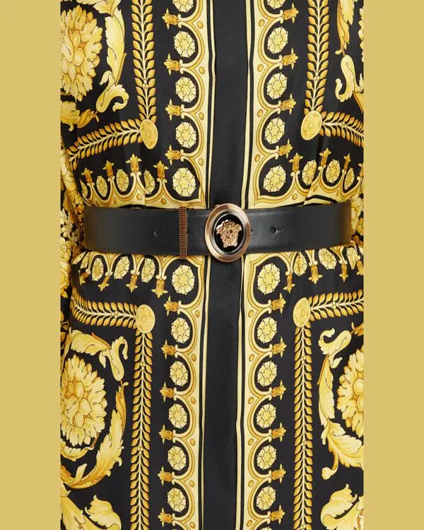 Versace Biggie Medusa Leather Belt