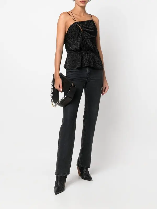 IRO PARIS Asymmetric Leopard-print Vest