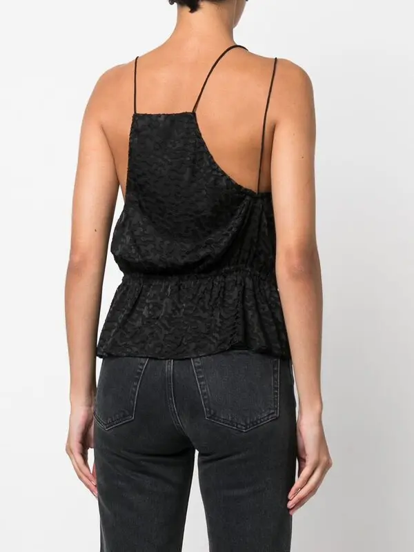 IRO PARIS Asymmetric Leopard-print Vest