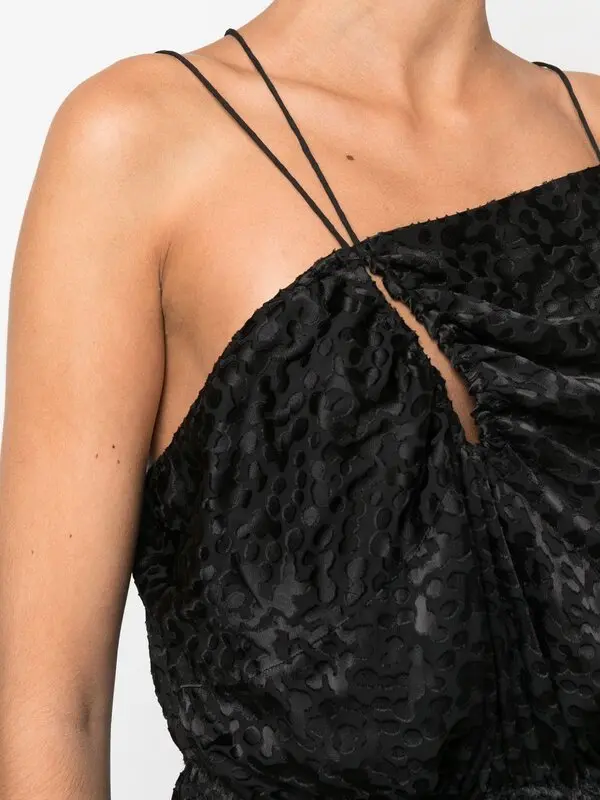 IRO PARIS Asymmetric Leopard-print Vest