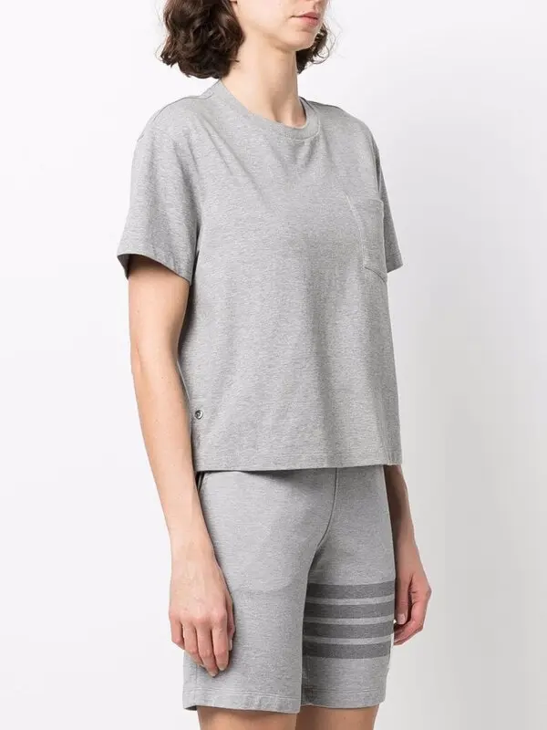 Thom Browne Rwb Tab T-shirt - Grey