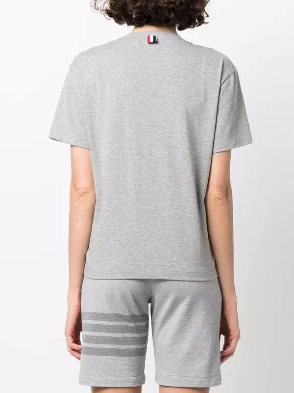 Thom Browne Rwb Tab T-shirt - Grey