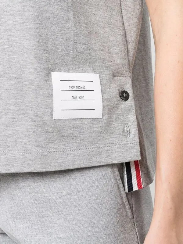 Thom Browne Rwb Tab T-shirt - Grey