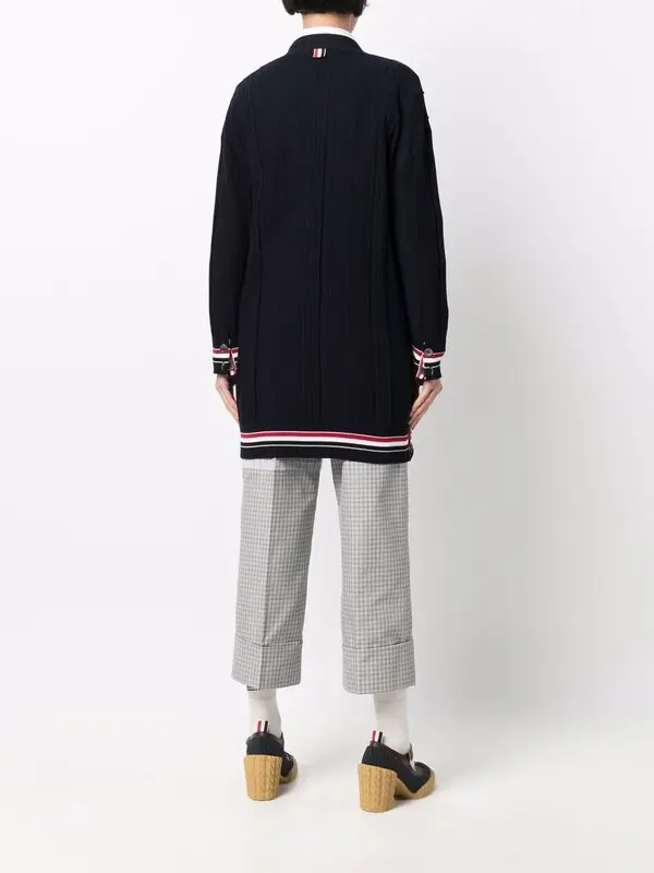 Thom Browne Oversized Stripe-detail Cardigan