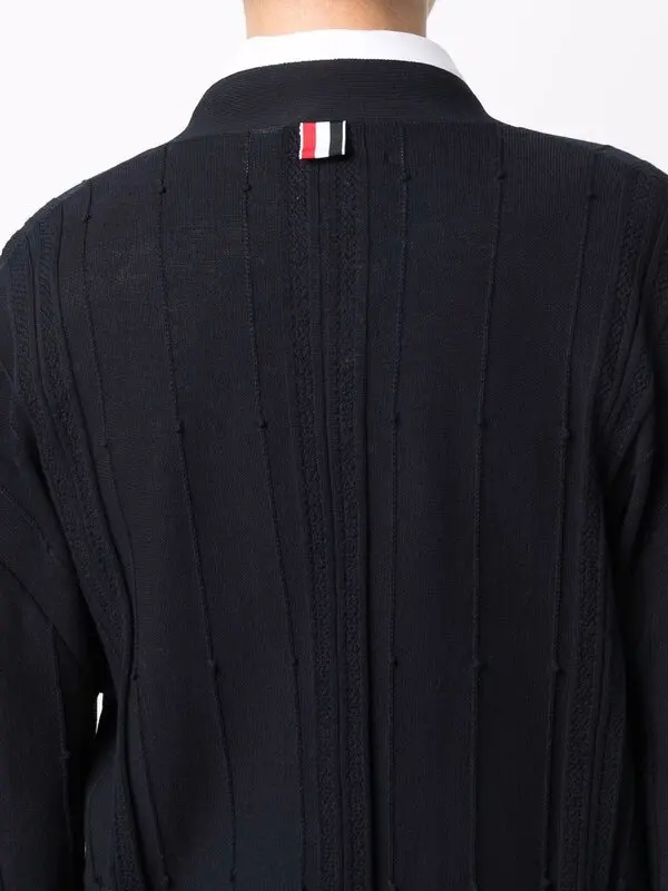 Thom Browne Oversized Stripe-detail Cardigan