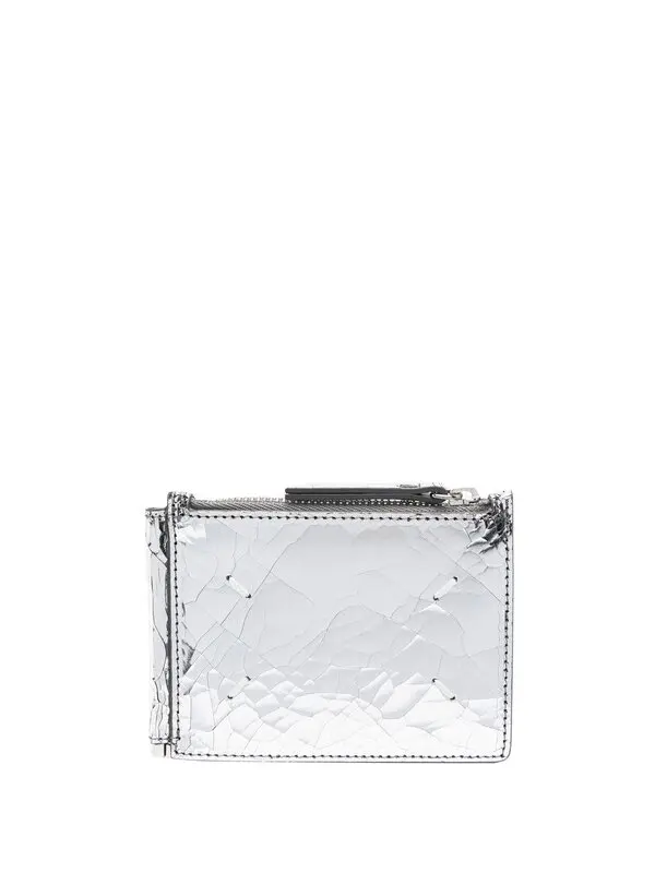 MAISON MARGIELA Metallic Bi-fold Wallet - Grey