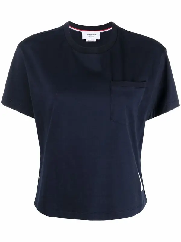 Thom Browne Boxy Fit Pocket T-shirt - Blue