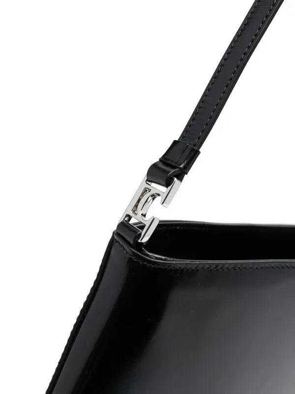 LOW CLASSIC Leather Shoulder Bag - Black