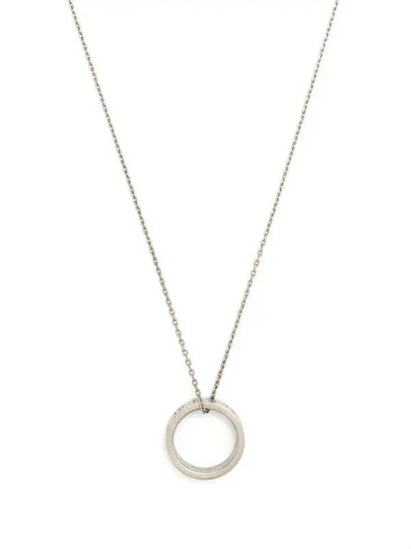 MAISON MARGIELA Numerical Ring Pendant Necklace - Silver