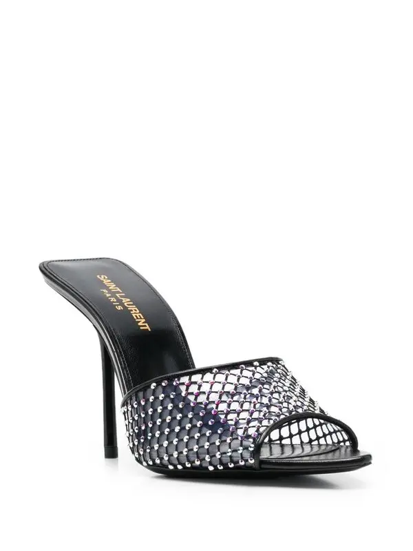 Saint Laurent Crystal-embellished Mules