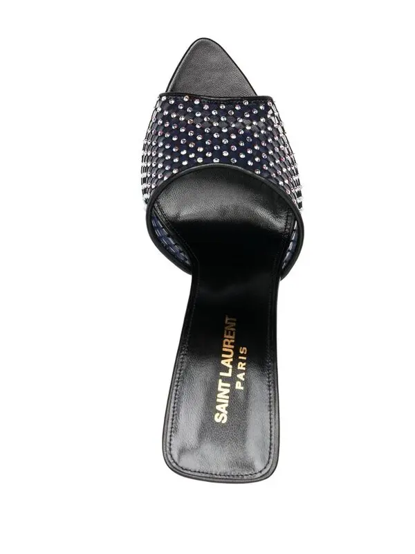 Saint Laurent Crystal-embellished Mules