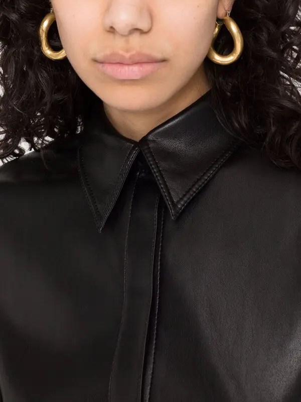 Nanushka Belted Mini Shirt Dress