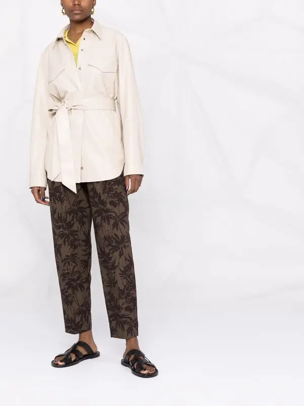 Nanushka Vegan Leather Oversized Shirt