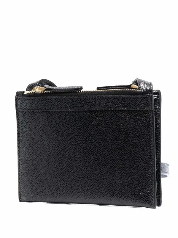 Thom Browne Rwb Tab Crossbody Bag - Black