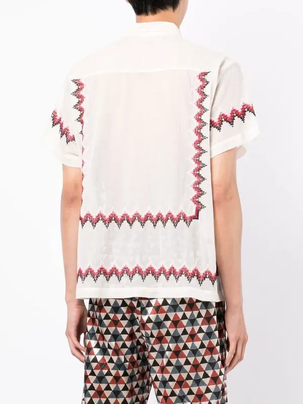 BODE Zigzag-embroidered Shirt