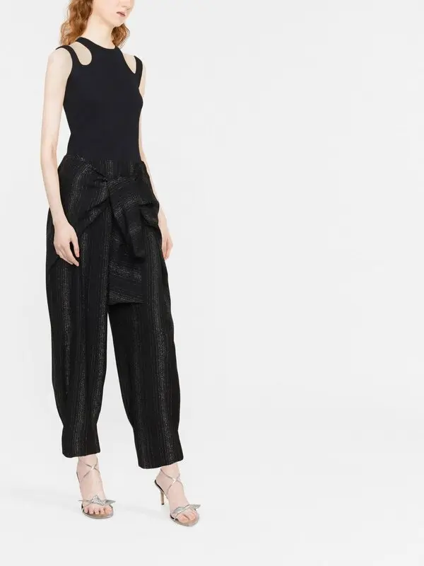 Stella McCartney Lurex-detail Balloon-leg Trousers