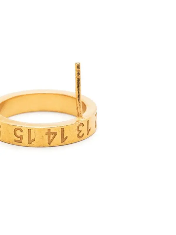 MAISON MARGIELA Numerical Engraved Hoop Earrings