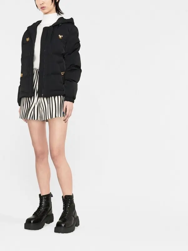 Moschino Teddy Button-detail Padded Jacket