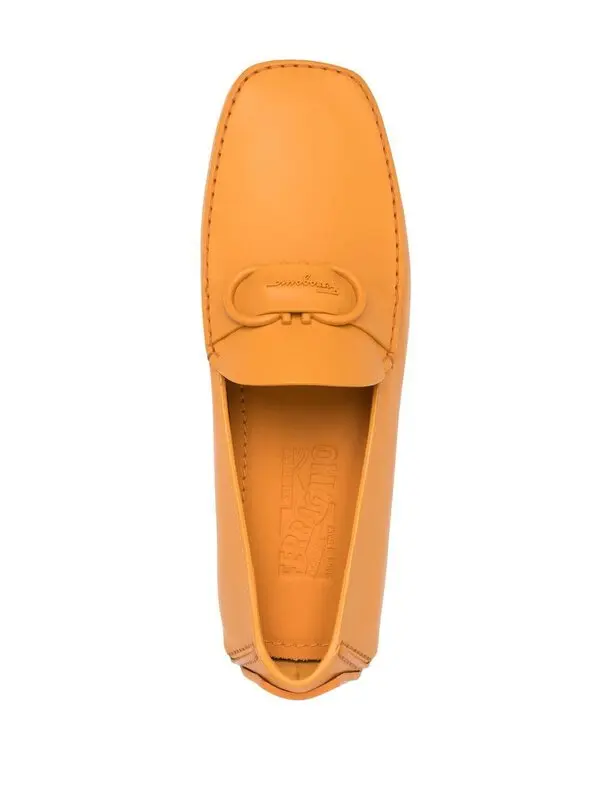 FERRAGAMO Palinuro Slip-on Loafers - Orange