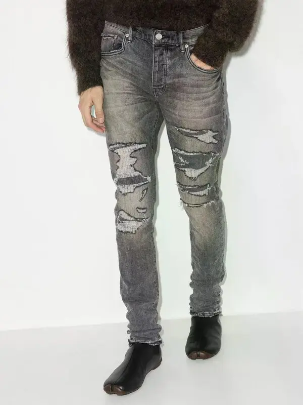 PURPLE BRAND Distressed Skinny Jeans